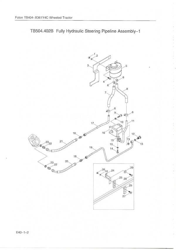 Hydraulikpumpe mit Vierkantverzahnung Lenkung TB-Serie - für Foton ...