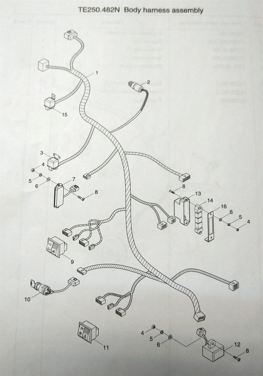 Kabelbaum Armaturenbrett TE-Serie ab 2010 - für Foton Traktoren